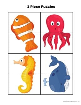 28 Printable Puzzles for Toddlers and Preschoolers (PDF) - Empowered ...