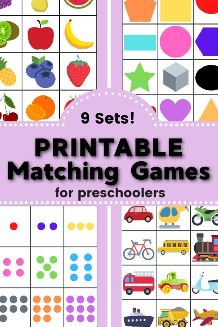 The Best Printable Matching Cards for Playing Memory Games With ...